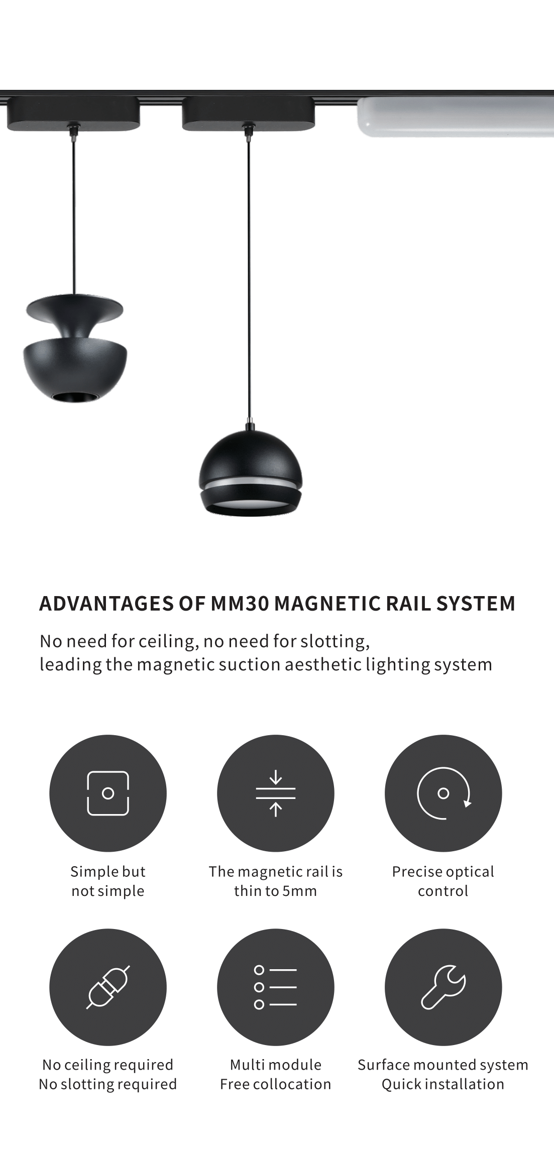 Surface Mounted Ultrathin Magnetic Track System- MM30 – eppolight