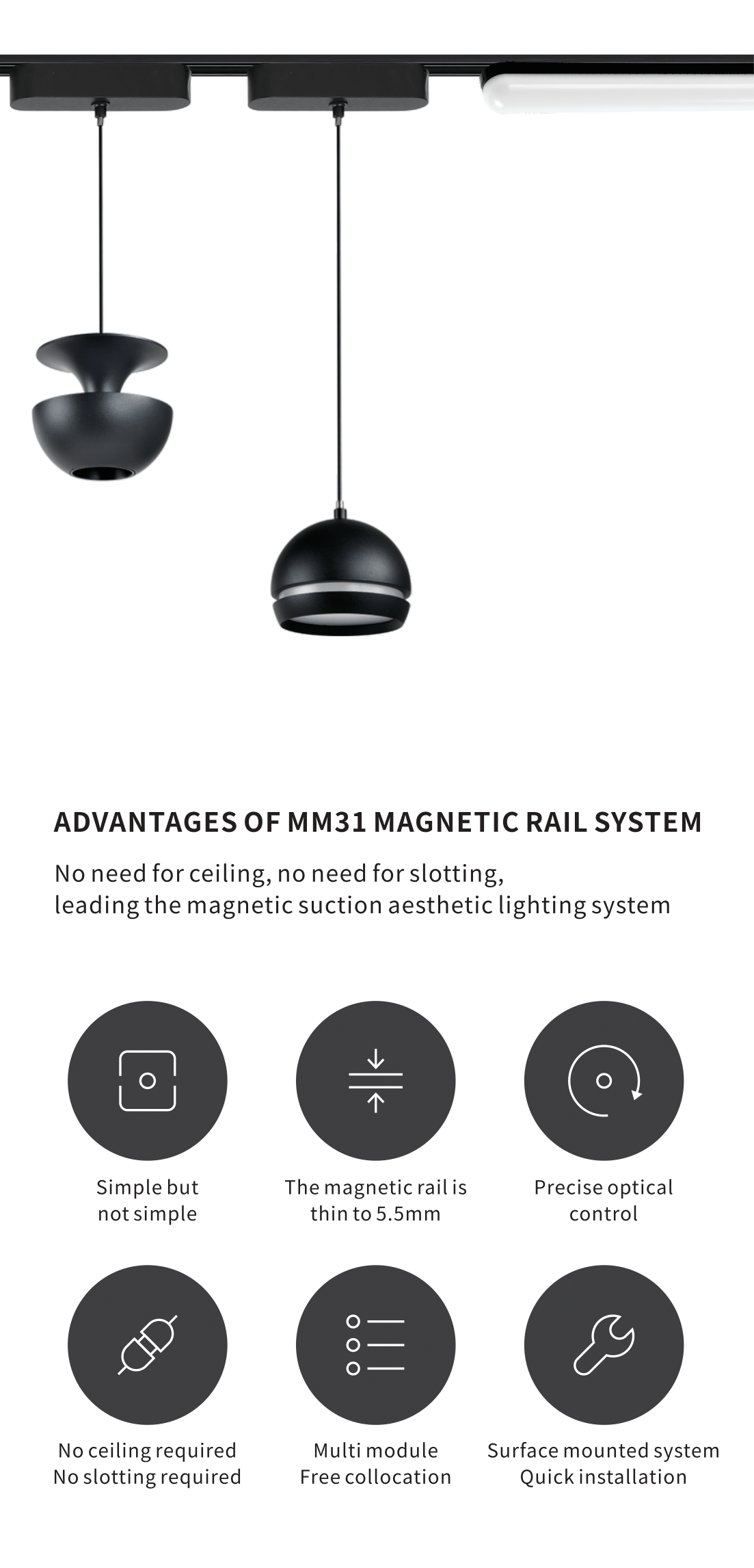 Surface Mounted Ultrathin Magnetic Track System – MM31 – eppolight